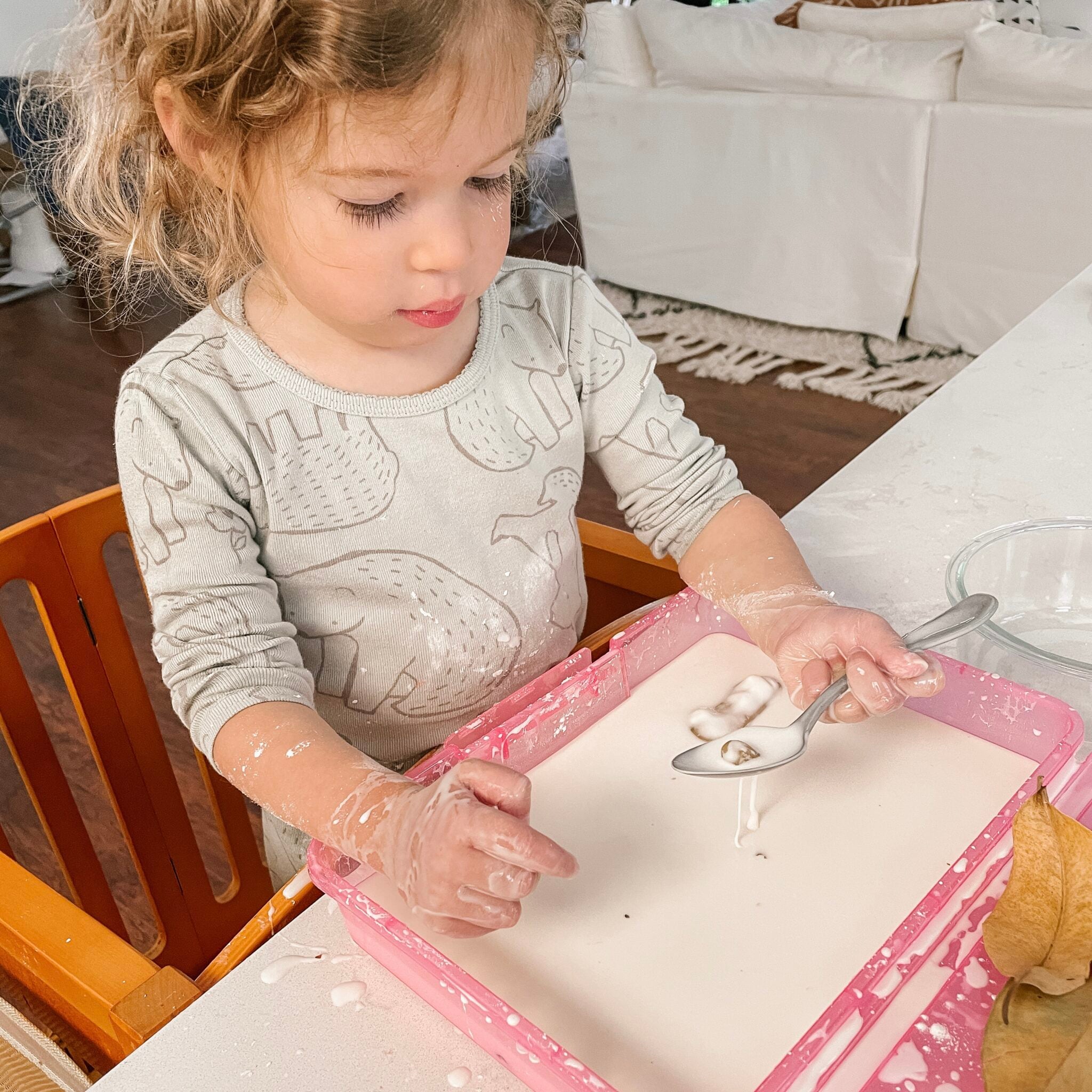 How To Make Oobleck Step-By-Step Tutorial | STEM + Sensory Learning ...