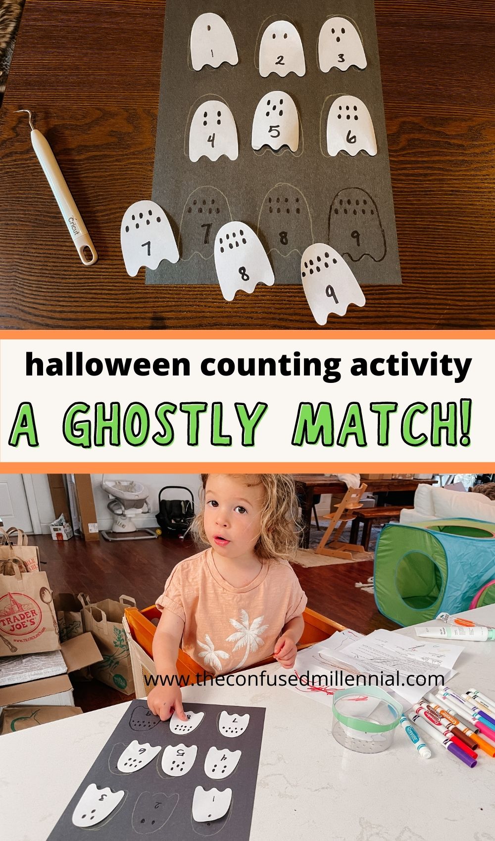 Halloween Counting Activity: A Ghostly Matching Game! - Confidently Mom