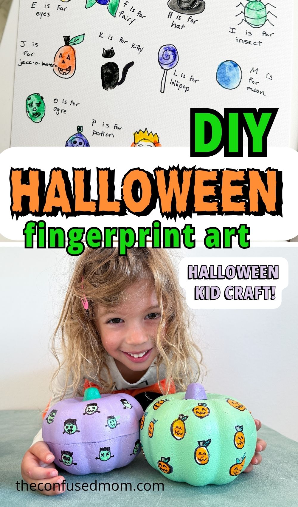 Halloween Fingerprint Art: Easy + Free Halloween Craft For Kids