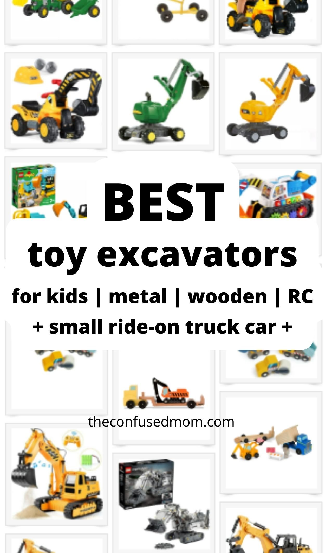 11 Best Toy Excavators and Diggers: Large, RC, Ride On, Wooden, Metal ...